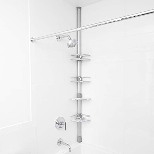 OXO Good Grips Quik-Extend Aluminum Pole Shower Caddy