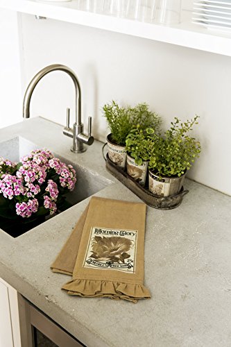 Heritage Lace Toast Vintage Garden 18"x26" Tea Towel