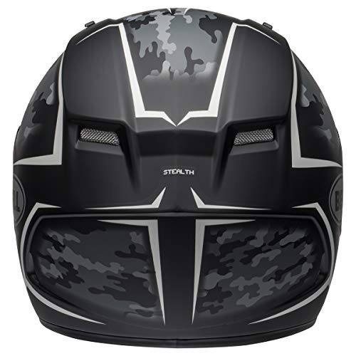 Bell Qualifier Full-Face Motorcycle Helmet (Stealth Camo Matte Black / White - Small)