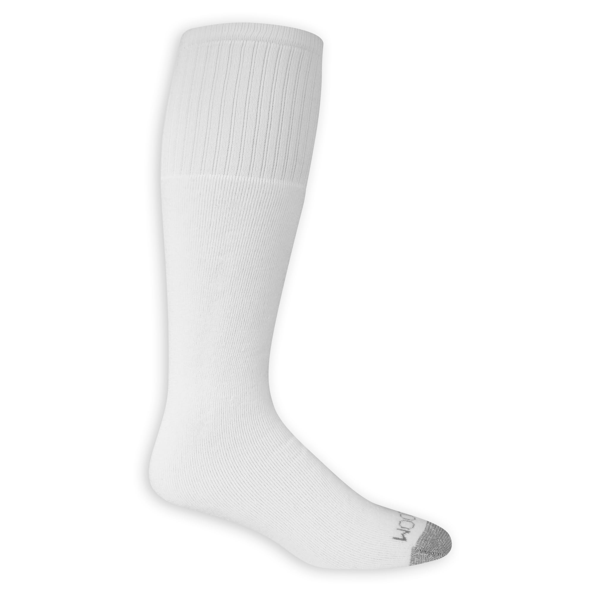Fruit of the Loom Men's Dual Defense Tube Socks (12 Pack), White, Medium (6 - 12)