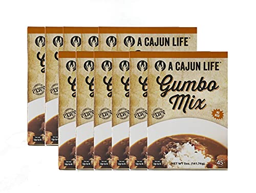A Cajun Life Original Cajun Gumbo Mix | Certified Authentic Cajun Gumbo Seasoning Meal Kit | Non GMO, No MSG, 5oz (Pack of 12)