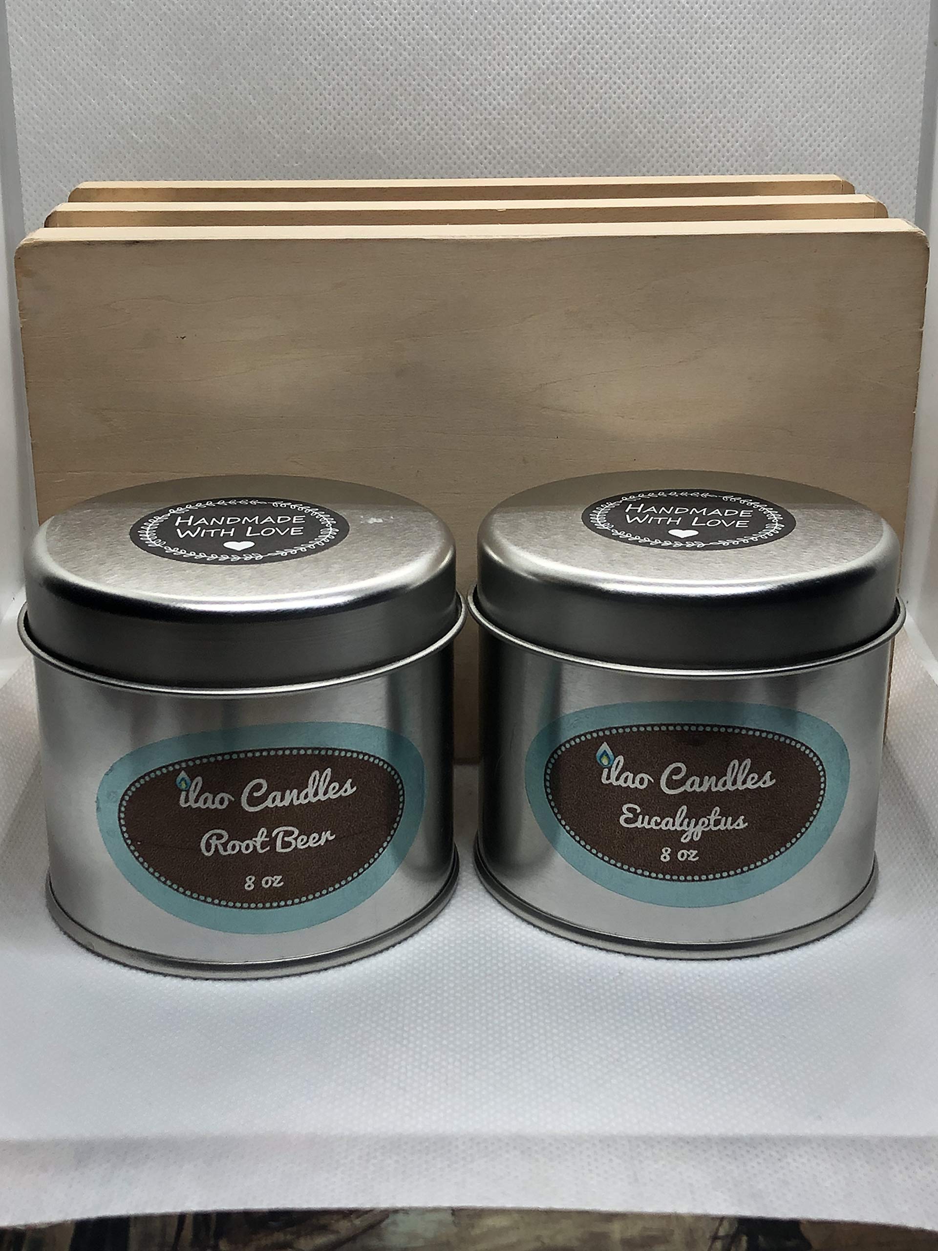 Root Beer 8 oz Tin Jar Pure Soy Wax Candle Hand Poured in the USA