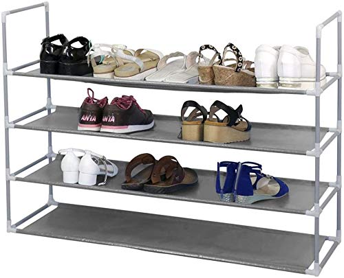 50 Pair Free Standing 10 Tier Shoe Tower Rack Storage Organizer