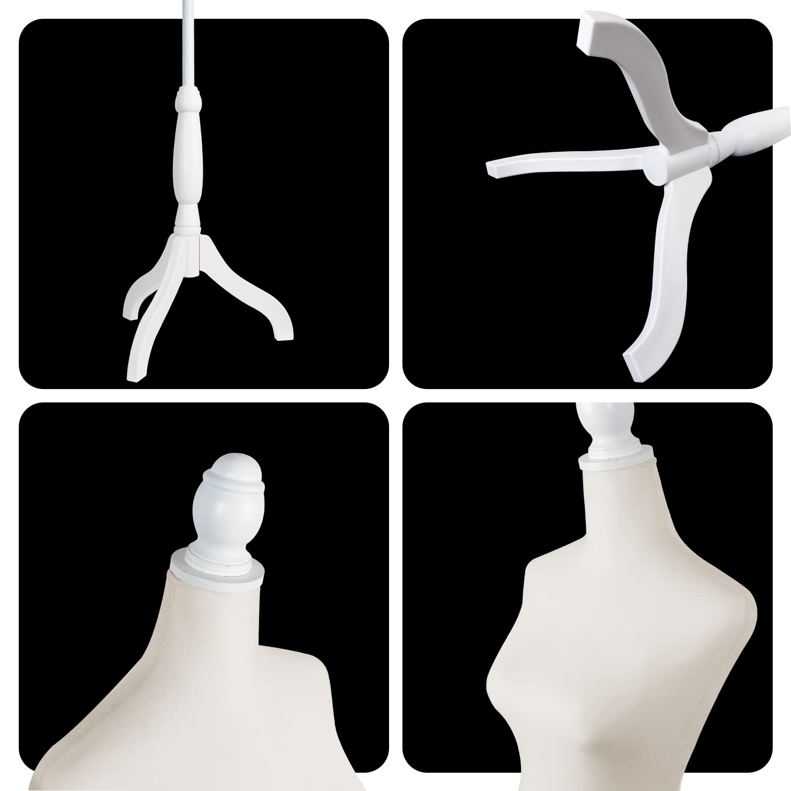 Female Dress Forms Mannequin Torso for Sewing Manicanequin Body Tripod Stand for Clothing Dress Jewelry Display
