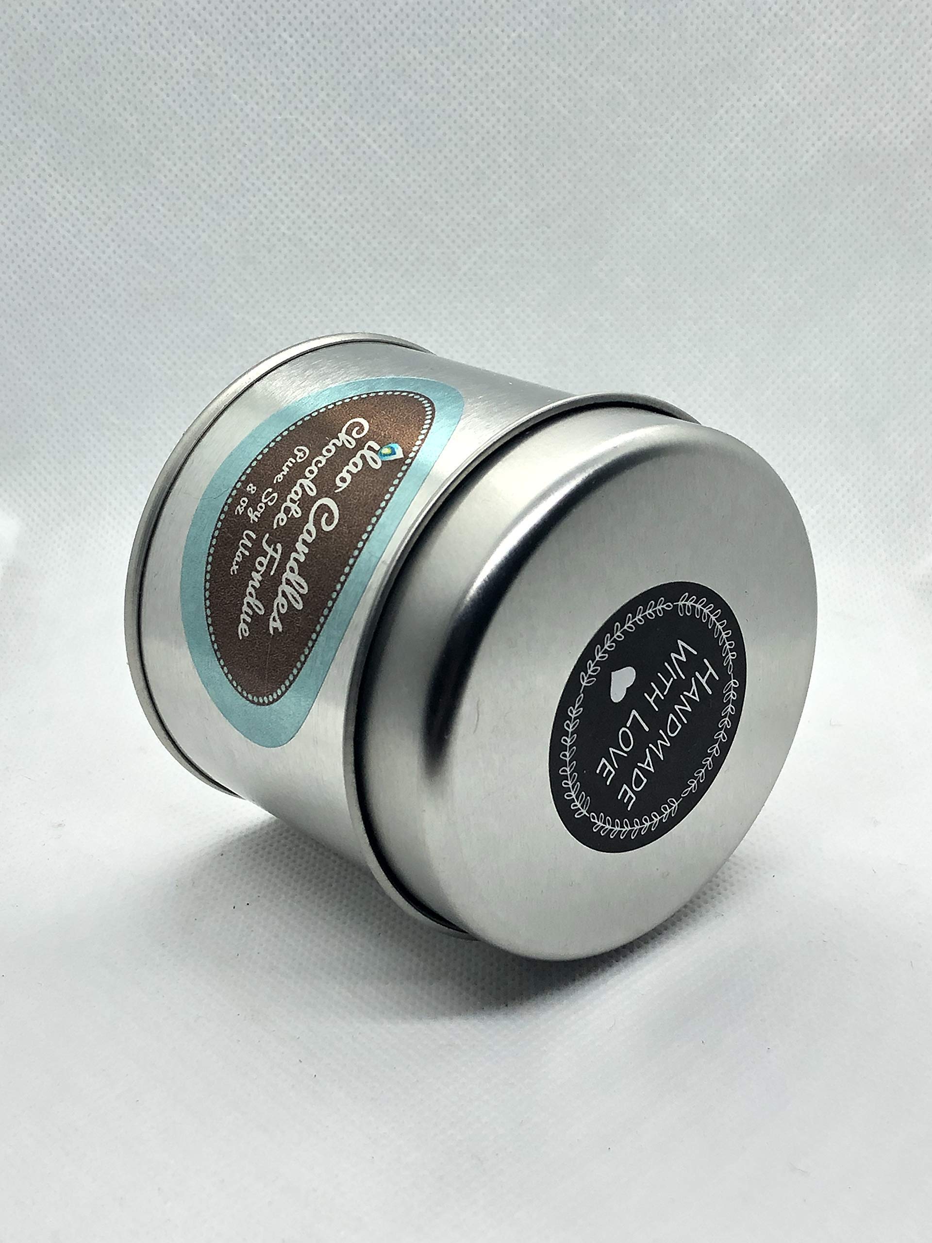 Chocolate Fondue 8 oz Tin Jar Pure Soy Wax Candle Hand Poured in the USA