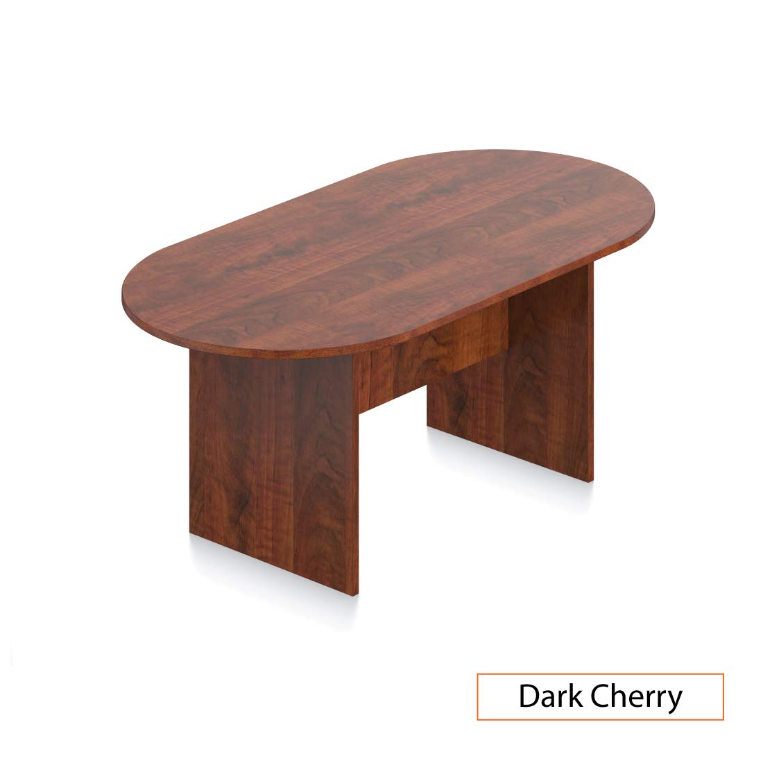 GOF 6FT, 8FT, 10FT Conference Table Chair (G10900B) Set, Cherry, Espresso, Mahogany, Walnut, Artisan Grey (6FT with 4 Chairs, Dark Cherry)