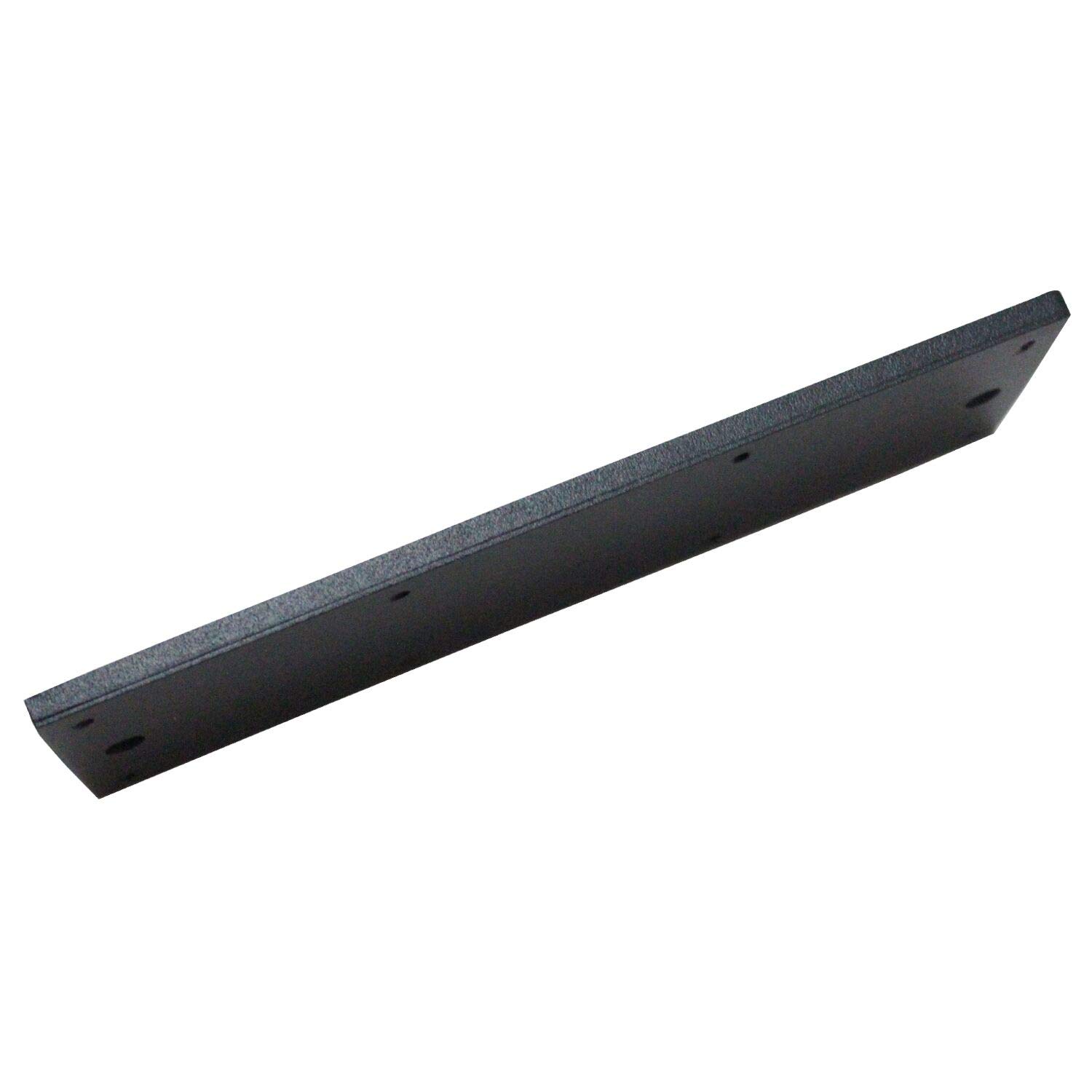 Orgerphy 7” Barn Door Handle Finger Pull Set (1 Pack) in Black | Heavy Duty Modern Simple Invisible Handle for Gates Garages Sheds Barn Door, Pocket Door | with Flat Bottom Easy to Install