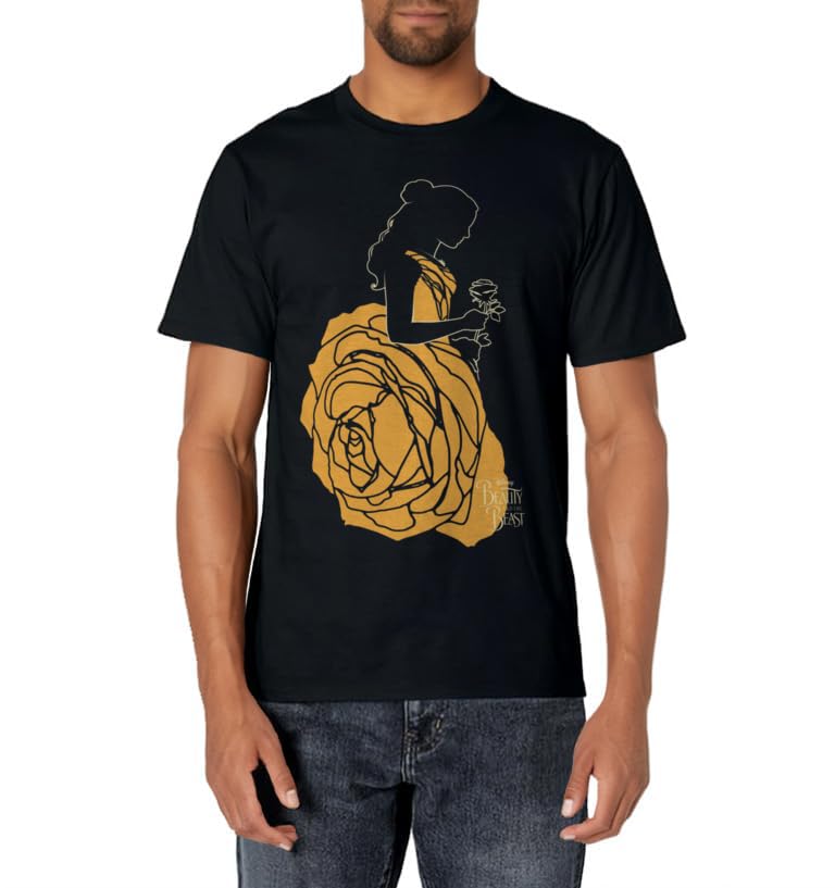 Disney Beauty & The Beast Belle A Rose Dress Graphic T-Shirt T-Shirt