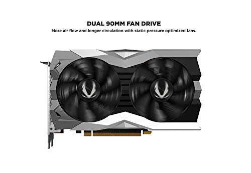 ZOTAC Gaming GeForce RTX 2060 Twin Fan 6GB GDDR6 192-bit Gaming Graphics Card, Super Compact, IceStorm 2.0, ZT-T20600F-10M
