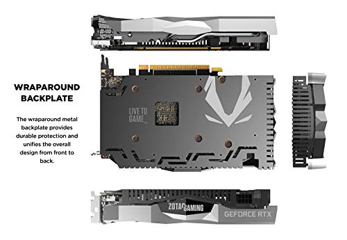 ZOTAC Gaming GeForce RTX 2060 Twin Fan 6GB GDDR6 192-bit Gaming Graphics Card, Super Compact, IceStorm 2.0, ZT-T20600F-10M