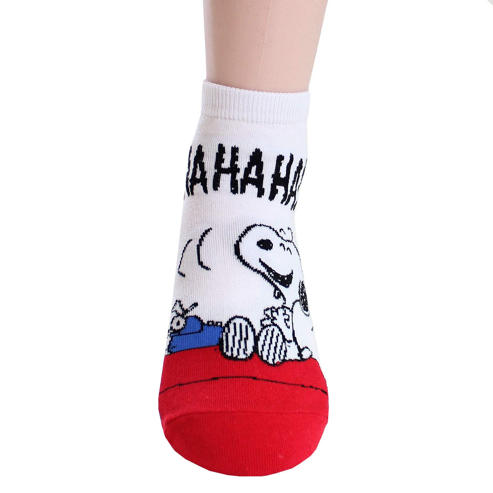 Birsppy evei The Peanuts Snoopy Cartoon Movie Series Women's Original Socks (snoopy09_5pairs)