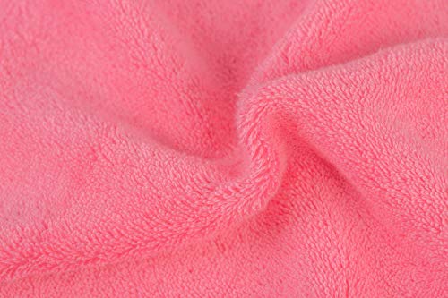 Babiclean Towel Set Absorbent Light Weight and Fast Dry Washcloth Quick Dry Bathroom Hand Towels Durable for Hotel, Spa, Salon and Gym (Hand Towel, Rose Pink)