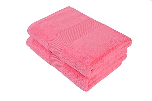 Babiclean Towel Set Absorbent Light Weight and Fast Dry Washcloth Quick Dry Bathroom Hand Towels Durable for Hotel, Spa, Salon and Gym (Hand Towel, Rose Pink)