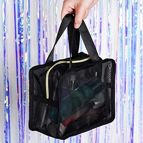 Sucrain Gym Shower Bag, Mesh Shower Caddy Tote, Portable Toiletry Quick-Dry Hanging Basket Organizer(Medium)