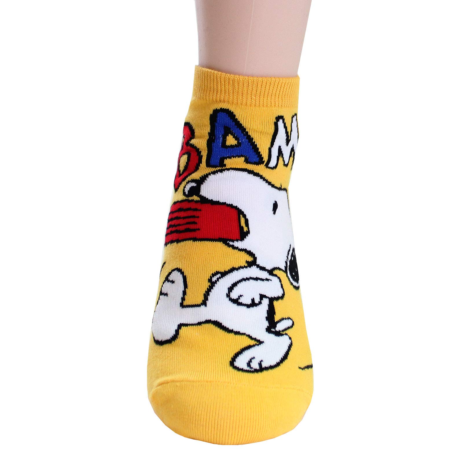 Birsppy evei The Peanuts Snoopy Cartoon Movie Series Women's Original Socks (snoopy09_5pairs)