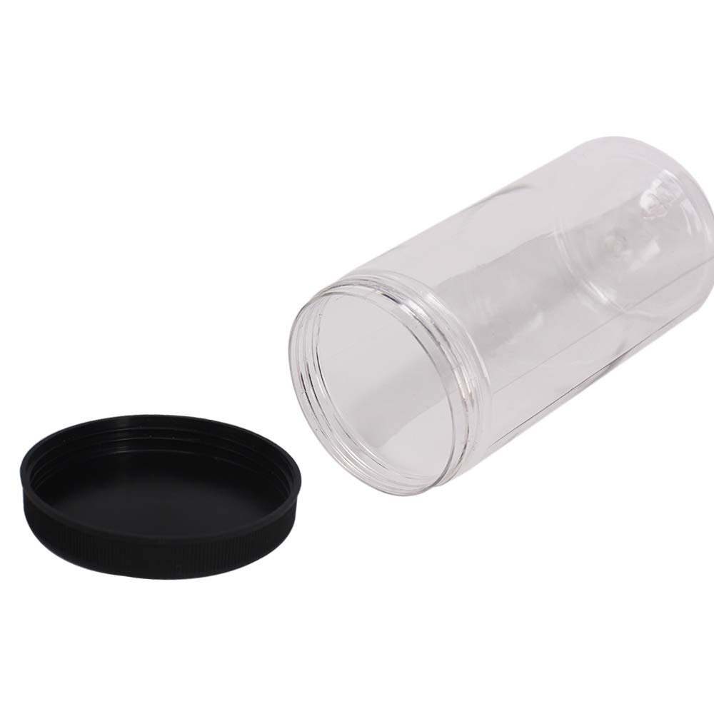zmybcpack 6 Pack 32 OZ Large Clear Plastic Storage Jars with Lids & Labels,A Pen - Wide Opening Durable Round Containers -PET Container Pantry, Home & Kitchen Storage