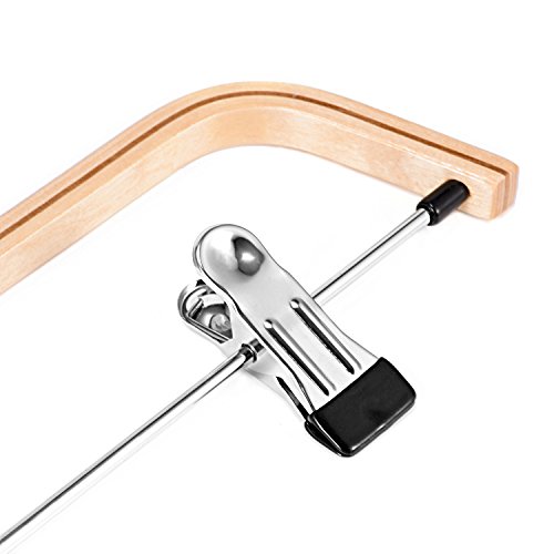 RoyalHanger Wood Hangers 10-Pack, Pants Hangers Skirt Hangers Wooden Hangers with 2 Adjustable Clips, Natural Finish