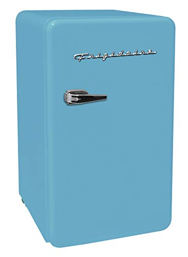 FRIGIDAIRE EFR372-BLUE 3.2 Cu Ft Blue Retro Compact Rounded Corner Premium Mini Fridge