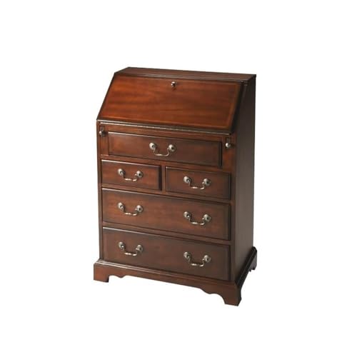 Beaumont Lane Secretary Wood Desk in Cherry