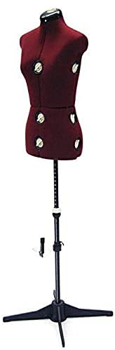 Female Adjustable Dress Form for Sewing - (JF-FH-2)12 Dial Fabric Female Adjustable Body Form with Base (Small)