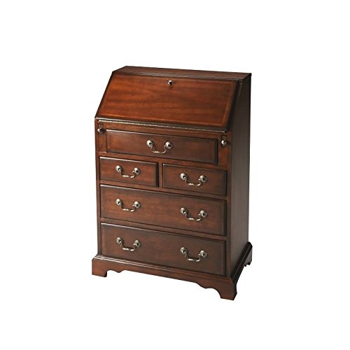 Beaumont Lane Secretary Wood Desk in Cherry