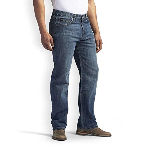 Lee Men's Big & Tall Custom Fit Relaxed Straight Leg Jean, Thatch, 50W X 29L