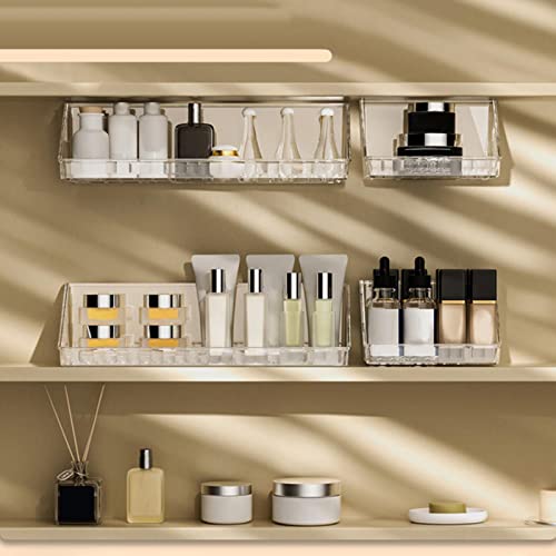 Bothyi Acrylic Bathroom Shelf, Wall Mounted Shower Shelf, Wall Shower Caddy Shelf, No Drilling, Clear L