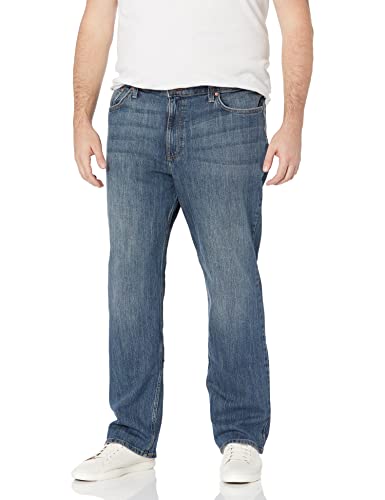 Lee Men's Big & Tall Custom Fit Relaxed Straight Leg Jean, Thatch, 50W X 29L