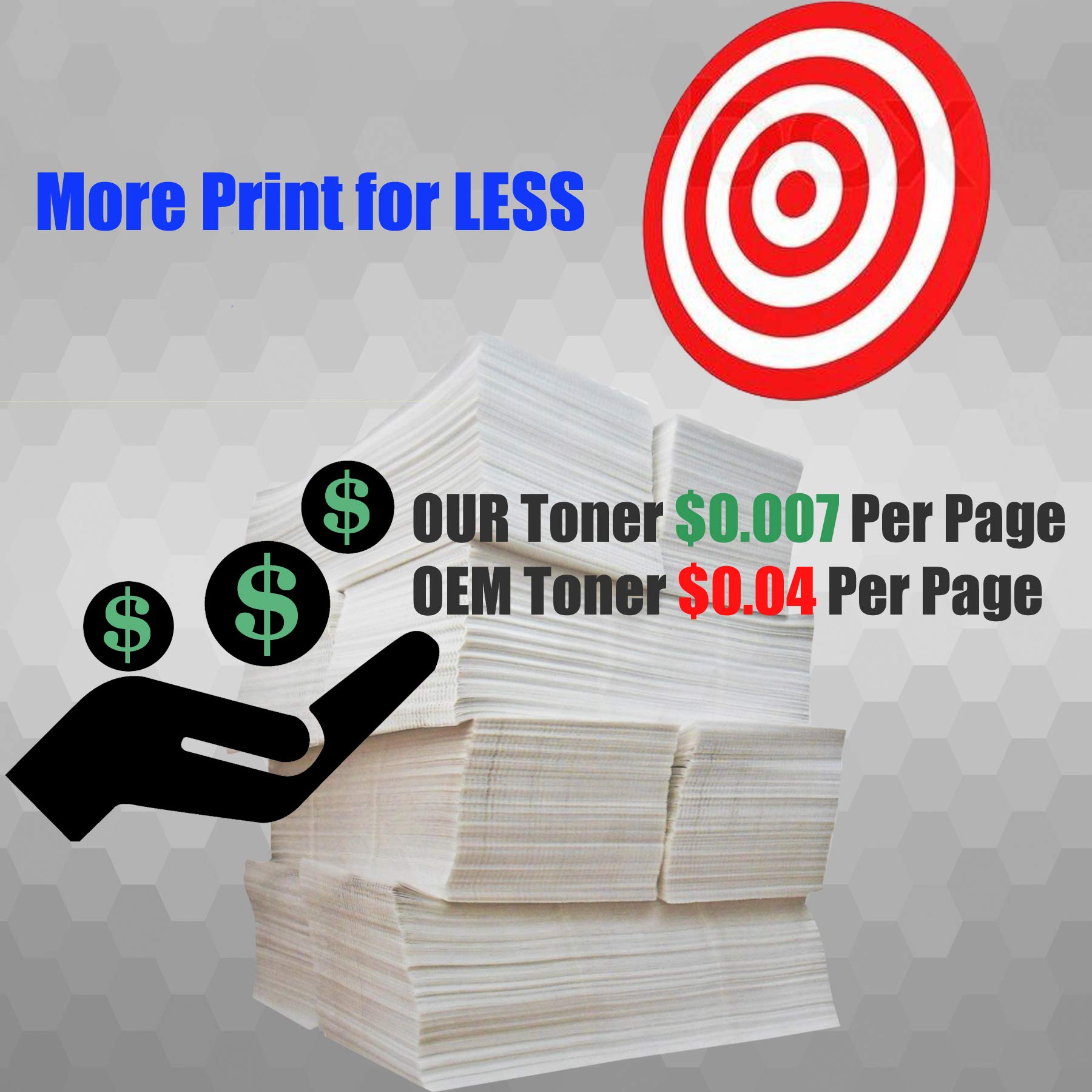 Dell (3-Pack, Black) 4Benefit Compatible E310dw Toner Cartridge Replacement E310 E515 E514 Toner (3xBlack) Used E310dw E515dw E514dw E515dn E310 E514 E515 Laser Printers