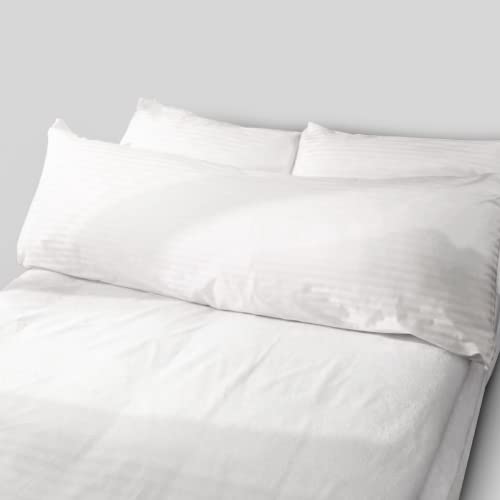 FeelAtHome 100% Cotton Pillow Protector with Zipper Waterproof Pillow Case Covers - 20x26 Inches (Pack of 4, Standard) - Noiseless Pillowcase Encasement - Zippered Pillow Protector - 20 x Pillow Cover