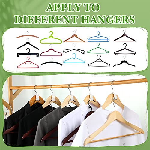 Clothes Hanger Connector Hooks Plastic Hanger Extender Clips White Clothes Hanger Connector Hooks Closet Hangers Heavy Duty Space Saving Cascading Connection Hooks for Clothes Closet (1000 Pieces)