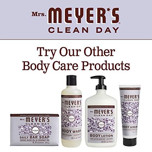 MRS. MEYER'S CLEAN DAY Exfoliating Body Scrub, Sugar Scrub that Leaves Skin Feeling Hydrated & Fresh, Made with Essential Oils, Lavender, 8 oz