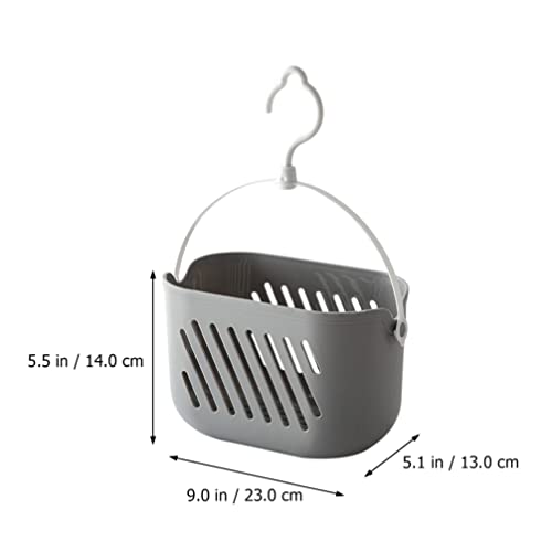 Angoily Razors Shower Basket: Loofahs Bathroom Room Bins Grey Organizers Household Gray Shelves Pantry Home Storage Shampoo Shelf Caddy Bin Kitchen Towels Hanging Hook Soap with Organizer