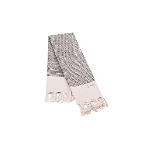 Emyyr Hand Towels for Bathroom - Kitchen - Set of 2 -0 Cotton - Pre Washed, Quick Dry, Soft, 17x37' - Decorative Hand Towel - Hand Towels for Bathroom Clearance, Bath, Face, Tea Towels 01 (Grey1)