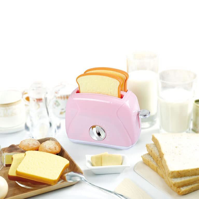 Battery Operated Gourmet Kitchen APPLIANCES (Child Size) has Pink & White Coffee Maker w Coffee PODS, Mix Master and Blender