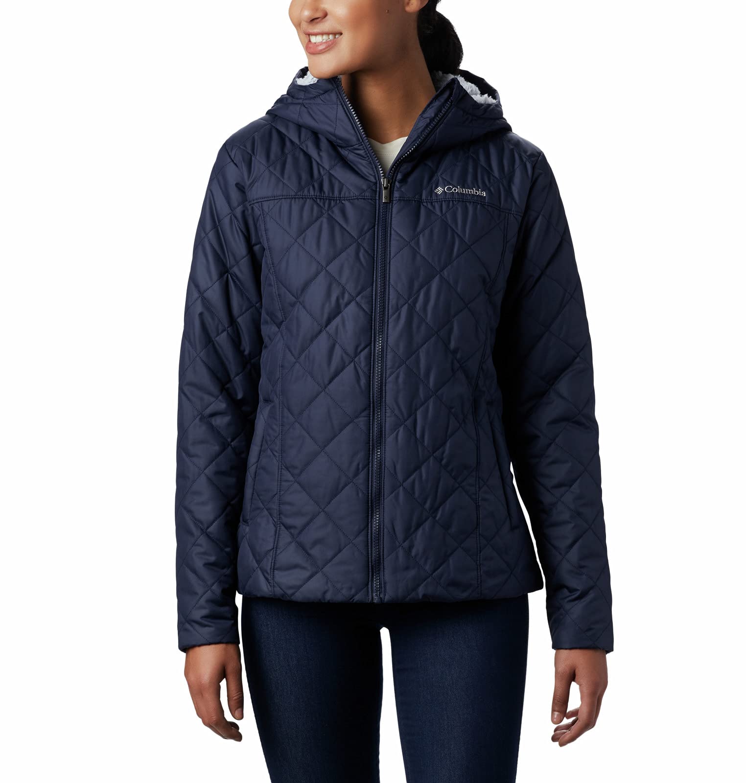 Columbia Women's Copper Crest Hooded Jacket, Dark Nocturnal, Medium