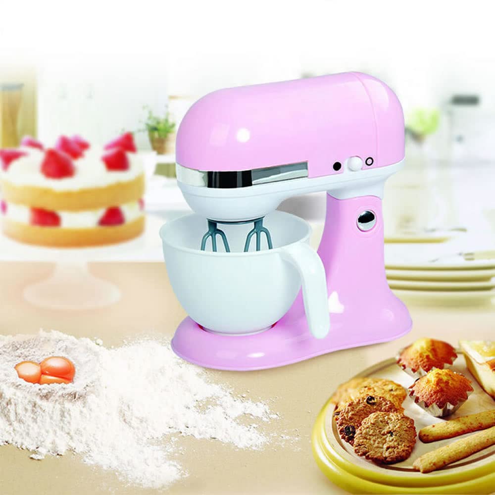 Battery Operated Gourmet Kitchen APPLIANCES (Child Size) has Pink & White Coffee Maker w Coffee PODS, Mix Master and Blender