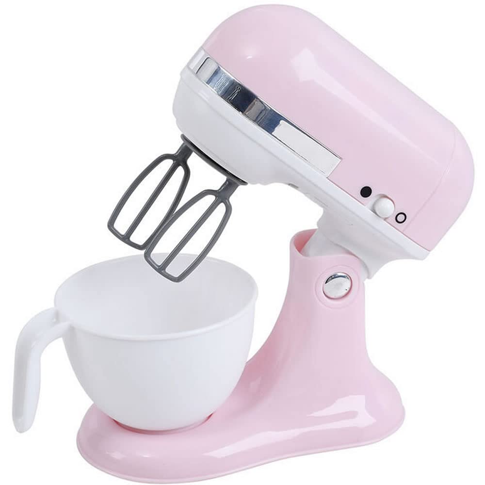 Battery Operated Gourmet Kitchen APPLIANCES (Child Size) has Pink & White Coffee Maker w Coffee PODS, Mix Master and Blender