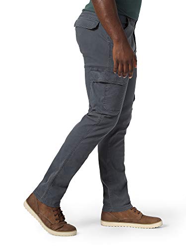 Wrangler Authentics mens Regular Tapered Cargo Pants, Pewter, 32W x 34L US