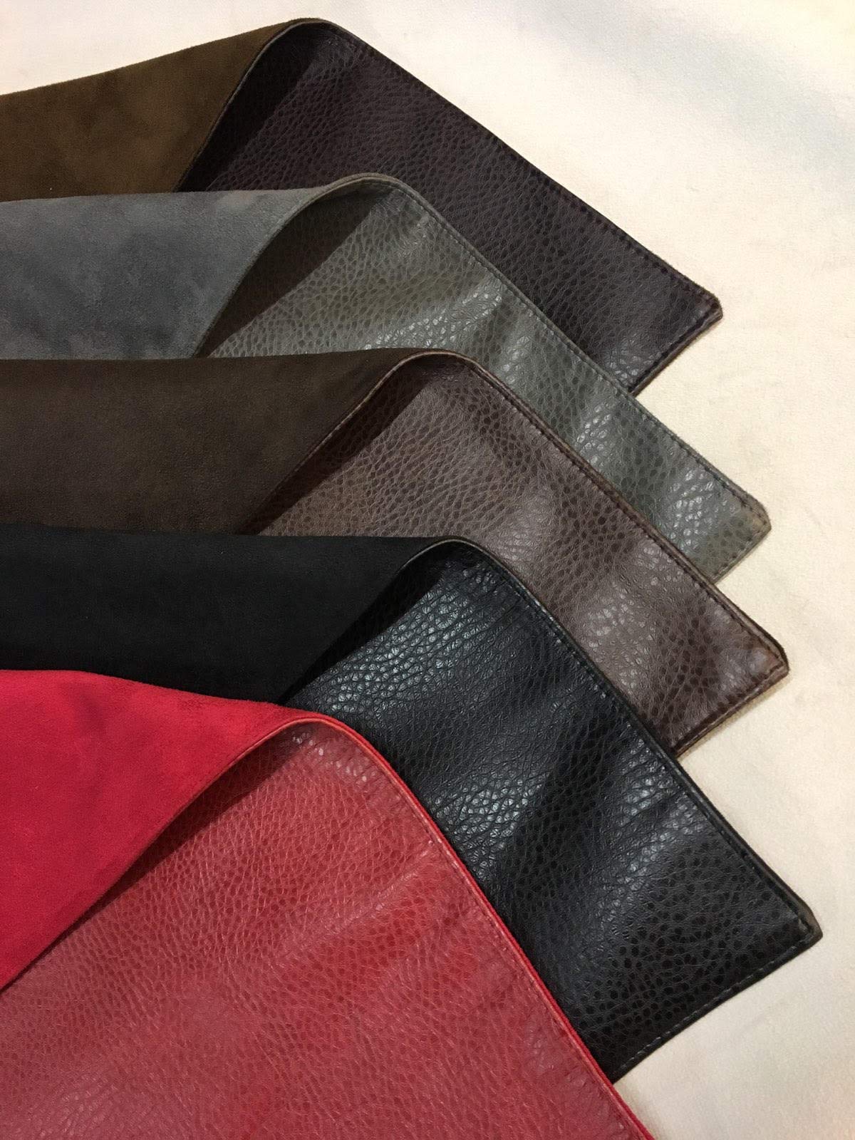 luvfabrics Furniture Protector, Recliner, Head Rest, Sofa, Love seat, Leather Protector, Computer Chair, Couch, Ford Faux Leather Vinyl, with Suede Backing (Dark Brown, 24X30 INCHES)