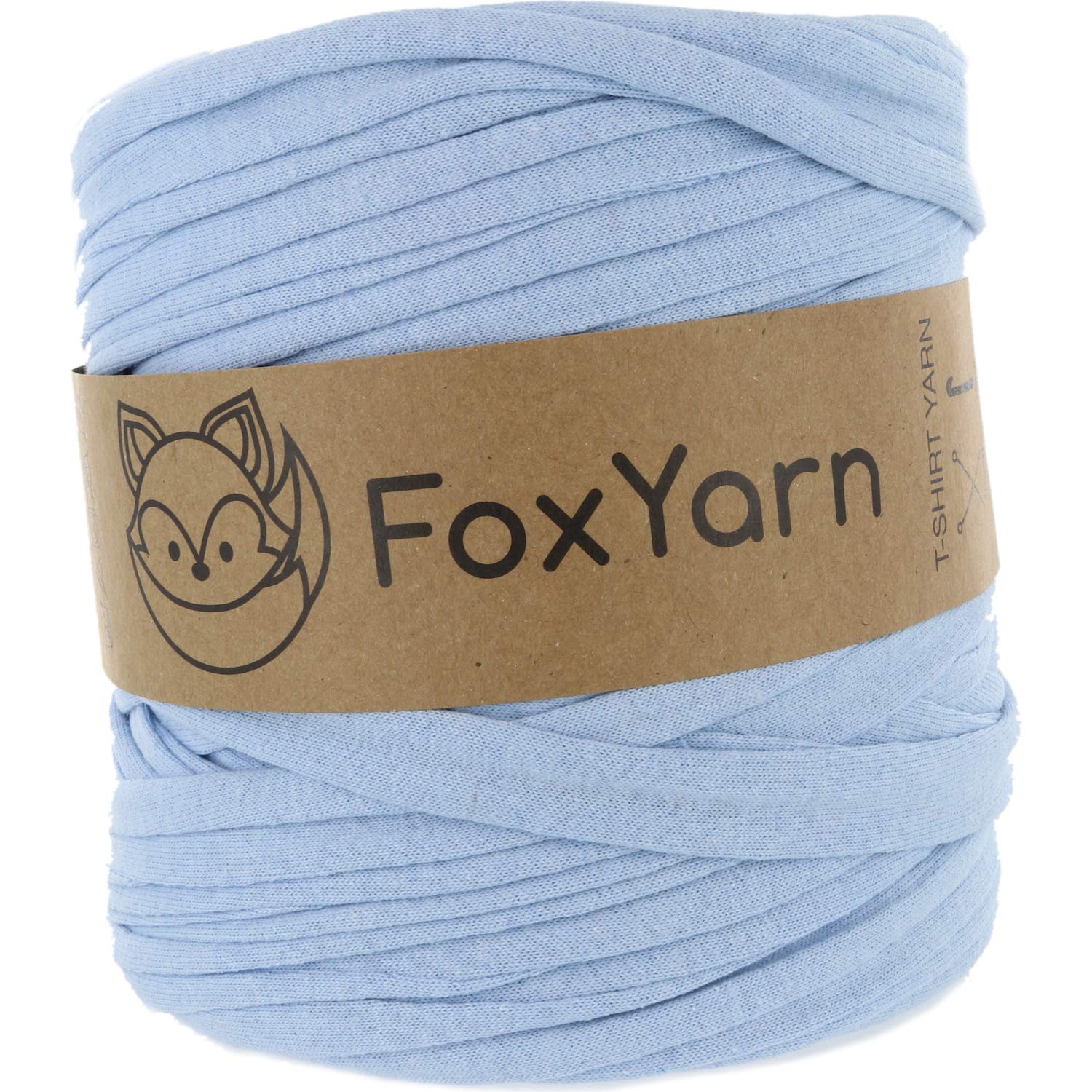 T-Shirt Yarn Cotton Fettuccini Zpagetti - Sewing Knitting Crochet T Shirt Yarn - 100 Meter - (Blue)
