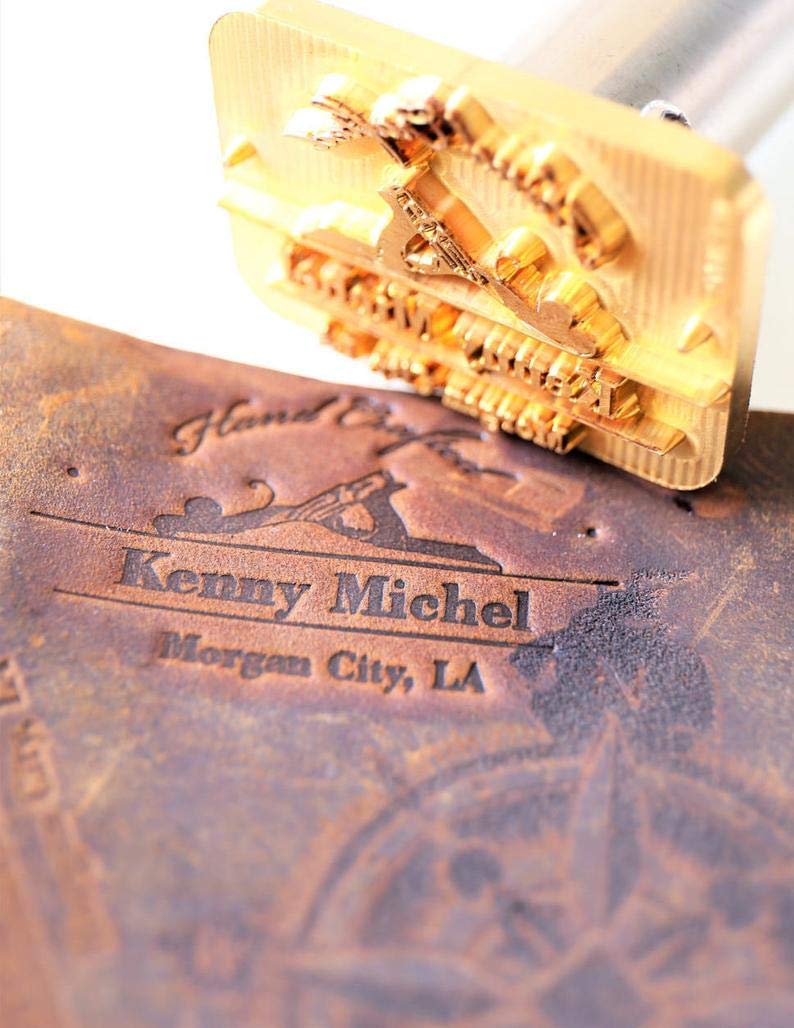 Custom Logo Wood Branding Iron, Leather Iron Stamp,Wood Iron/Wedding Gift,Handcrafted by Design (1"x1")