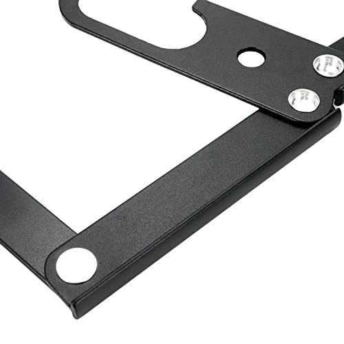 Tsnamay 2Pcs Black Closet Clothes Hangers Folded Hangers Travel Hangers Metal Aluminum Hanger
