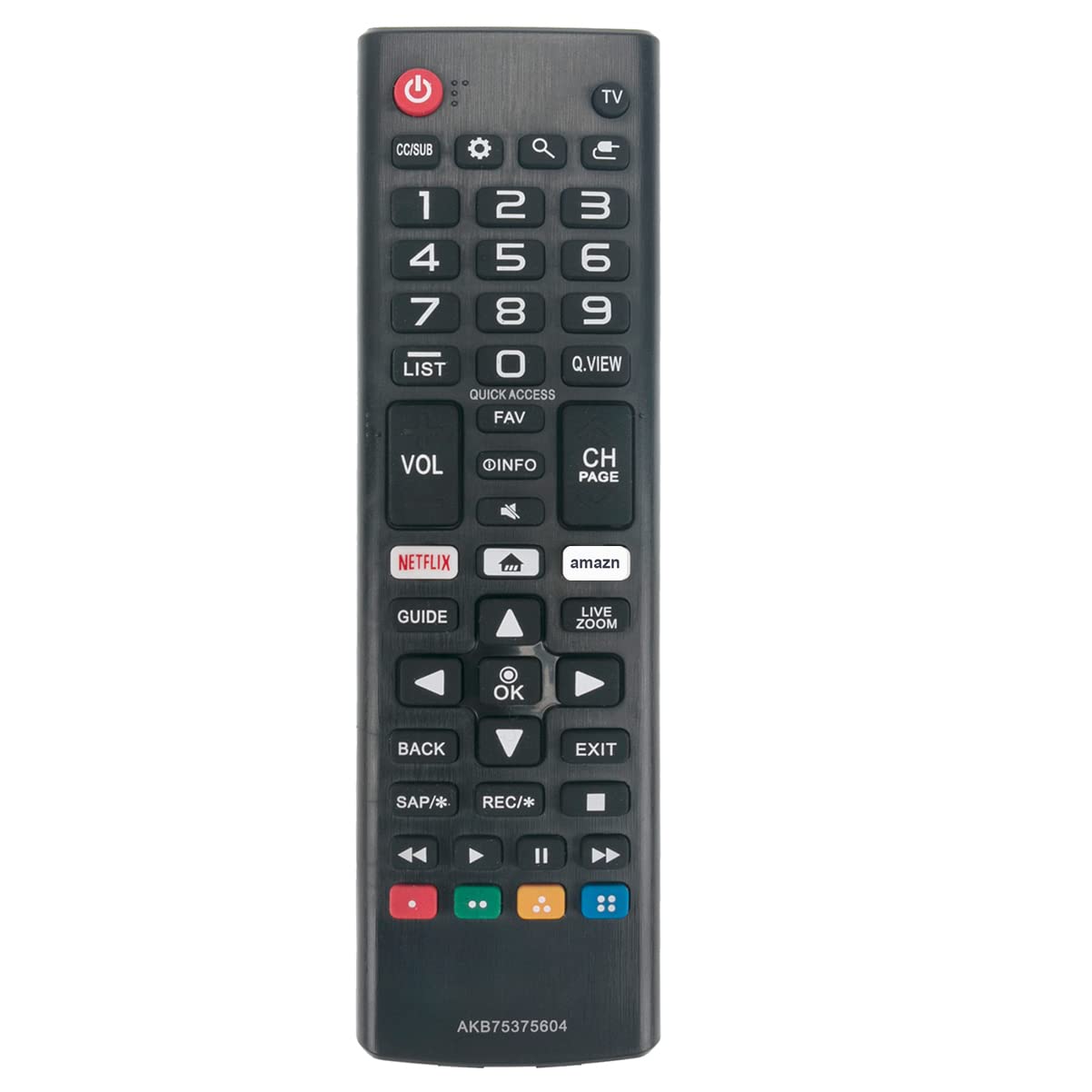AKB75375604 Replace Remote Applicable for LG TV 55SK9500PUA 65SK8550PUA 75SK8070PUA 75SK8050PUA 75SK8070AUB 65SK8000PUA 65UK7700PUD 55UK7700AUB 55UK7700PUD 55UK7500PUA 86UK6570PUB 86UK6570AUA