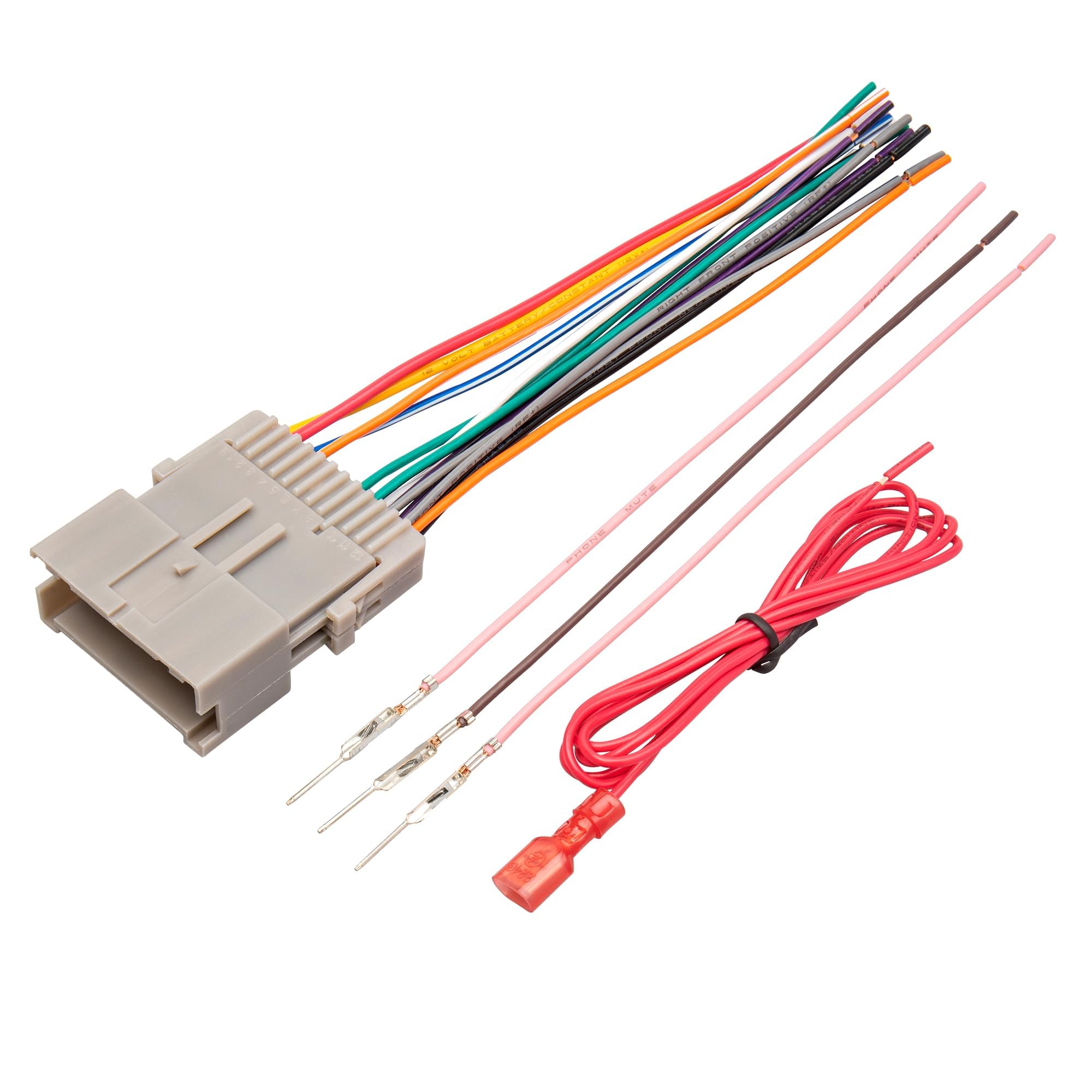 RED WOLF Stereo Wiring Harness Fit for 2002-2008 GMC Envoy Sierra Chevy Silverado Impala Aftermarket Stereo Radio Wire Cable Connector Adapter