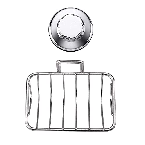 iPEGTOP Vacuum Suction Cup Shower Soap Dishes & Shower Caddy Bath Shelf for Bathroom Storage Organizer