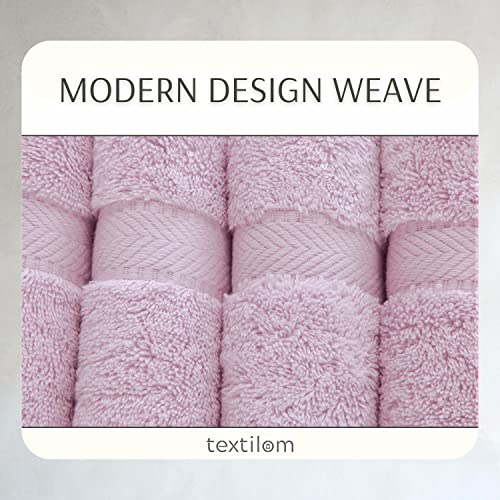 TEXTILOM Turkish Hand Towels for Bathroom β Hotel and Spa Quality & Soft & Absorbent & Quick Dry Bathroom Hand Towels β 100% Cotton Turkish Hand Towel Set of 4 (16 x 28 inches)- Lavender