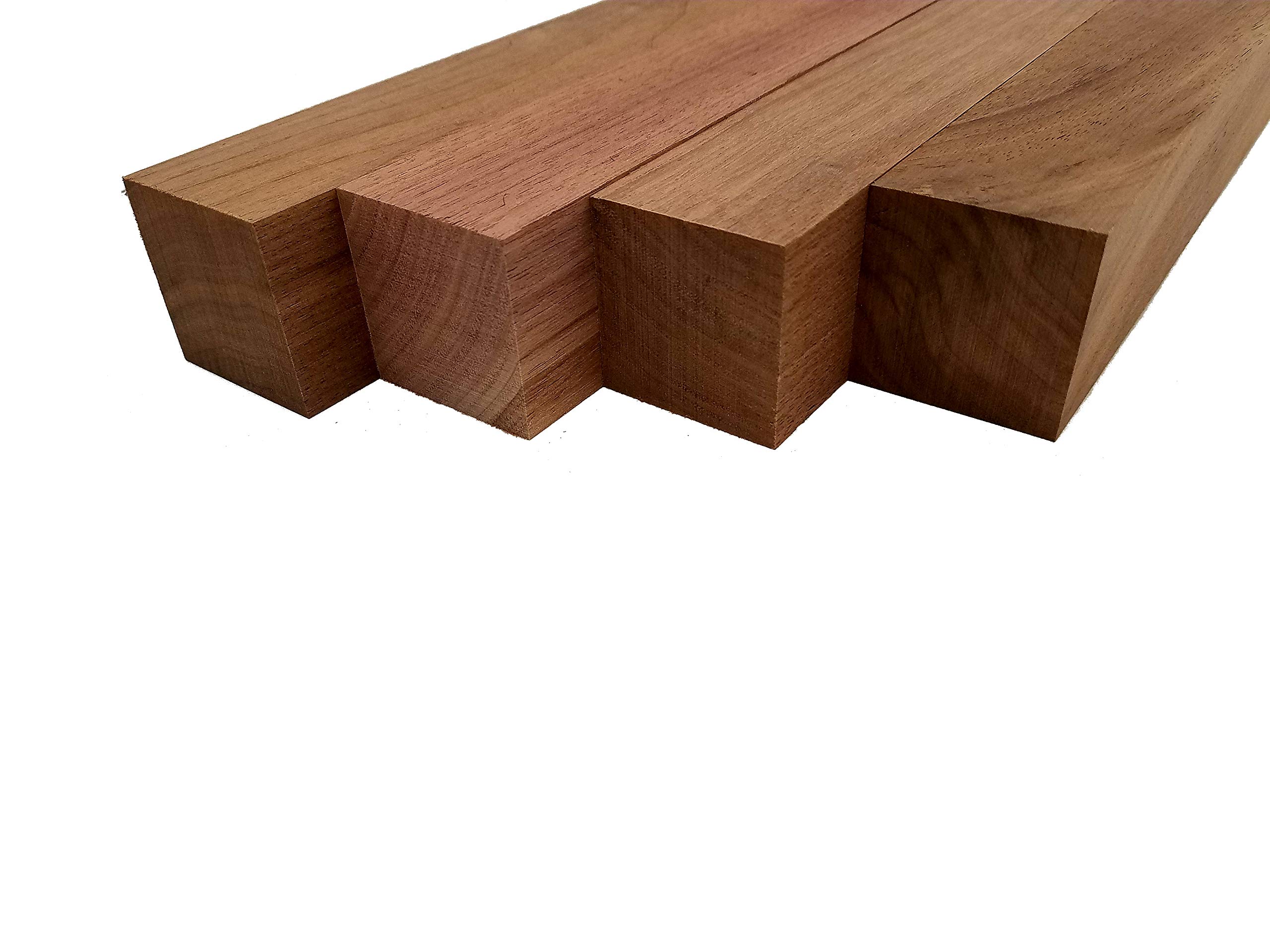 Barrington Hardwoods Black Walnut Turning Blank Squares - 1.5" x 1.5" (4 Pcs) (1.5" x 1.5" x 12")