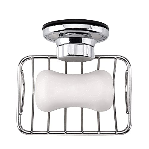 iPEGTOP Vacuum Suction Cup Shower Soap Dishes & Shower Caddy Bath Shelf for Bathroom Storage Organizer