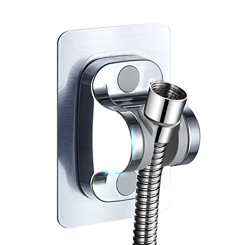 Large Wall Mount Strong Adhesive Waterproof Handheld Shower Holder Shower Head Holder for RV Shower Kids Shower Bathroom Shower Bathroom Organizer (As Shows, One Size)